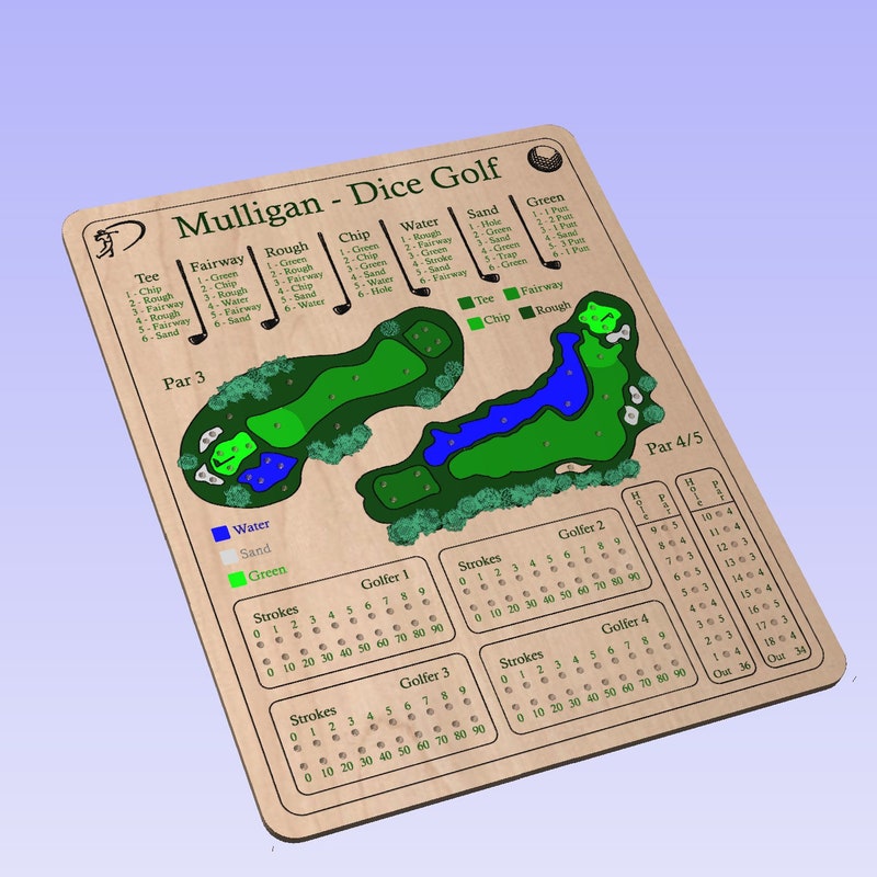 Golf Board File - Etsy