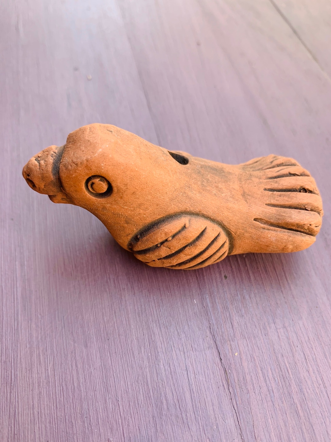 Mexican Ceramic Whistle in the Shape of a Bird, Gift Idea for Children ...