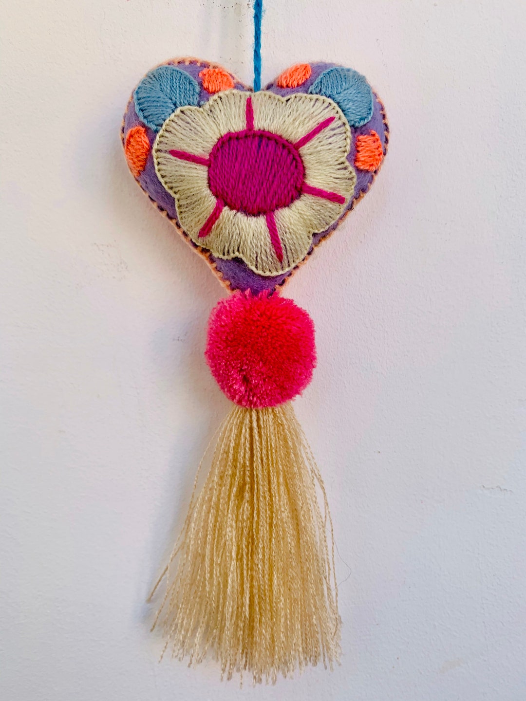 Embroidered Heart of Chiapas - Etsy