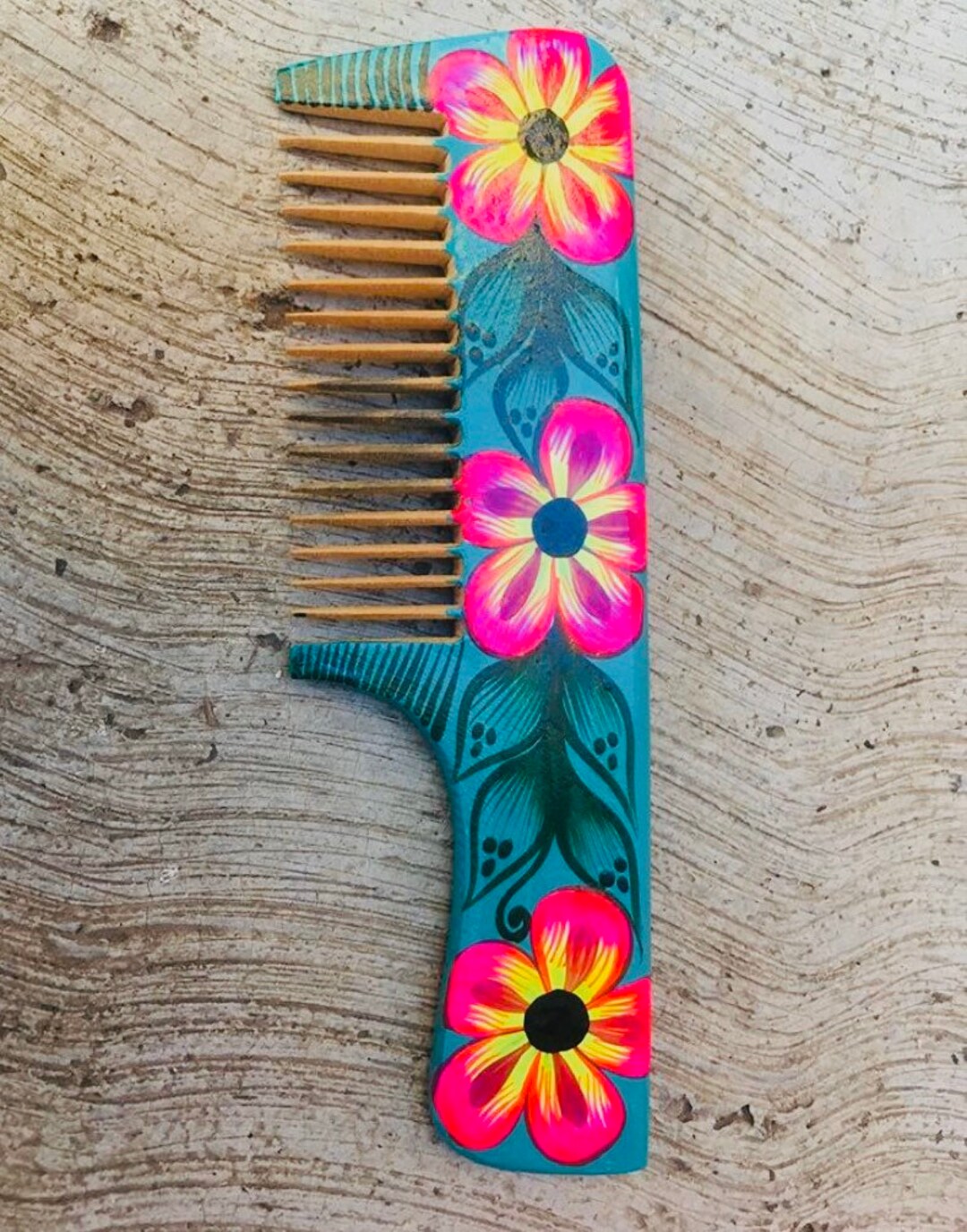 Oaxacan Comb Alebrije, Original Comb of Mexico in Hand-painted Copal ...