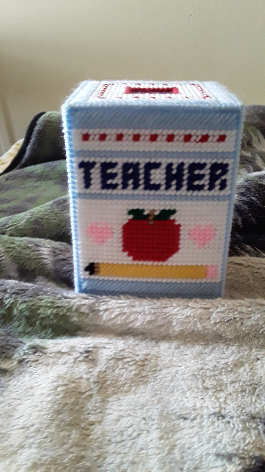 Handmade Teacher Tissue Box Cover/ Choose Your Color/ One of Each Color ...