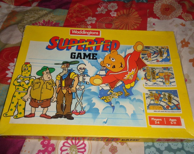Superted Game Vintage TV Memorabilia Board Game Waddingtons Five ...