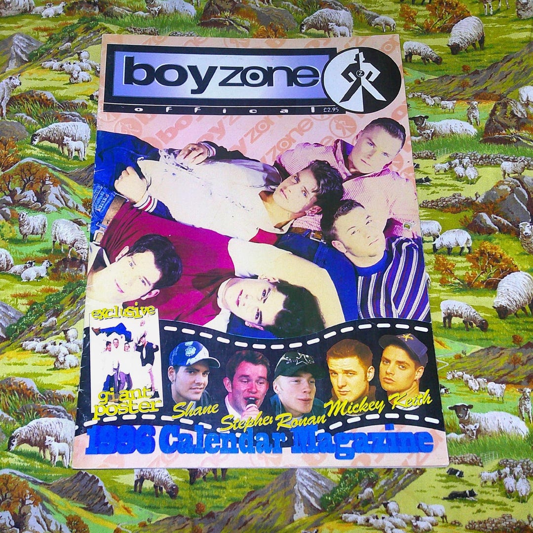 Boyzone Official 1996 Calendar Magazine Music Memorabilia Vintage ...