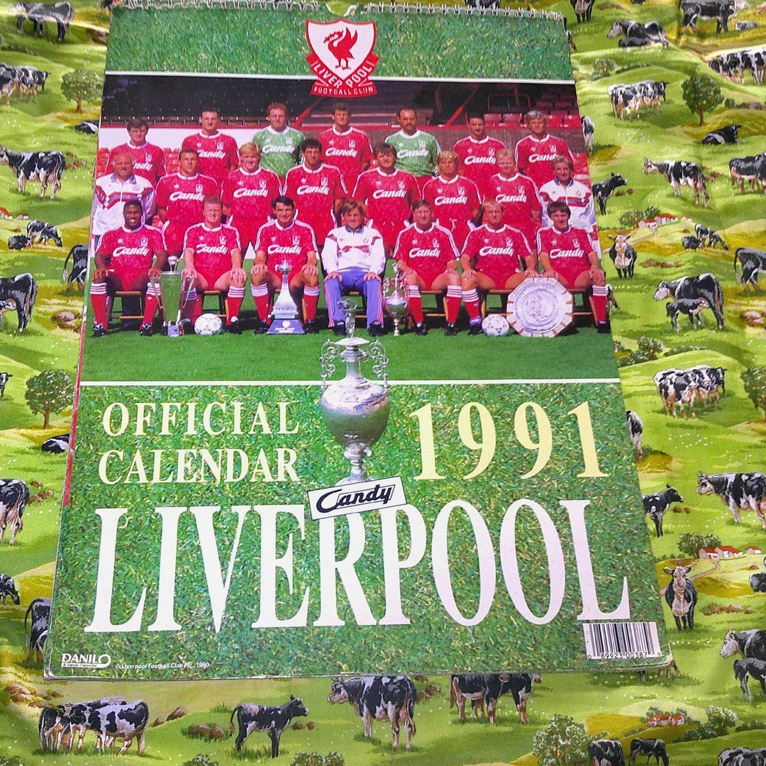 Rare Liverpool Football Club Official 1991 Danilo Calendar Sport ...