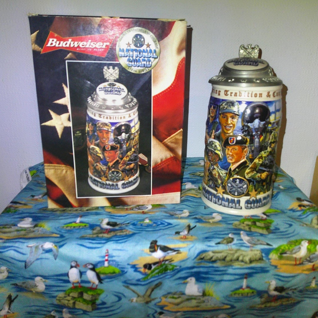 Rare Budweiser Honoring Tradition and Courage Lidded Stein Series ...