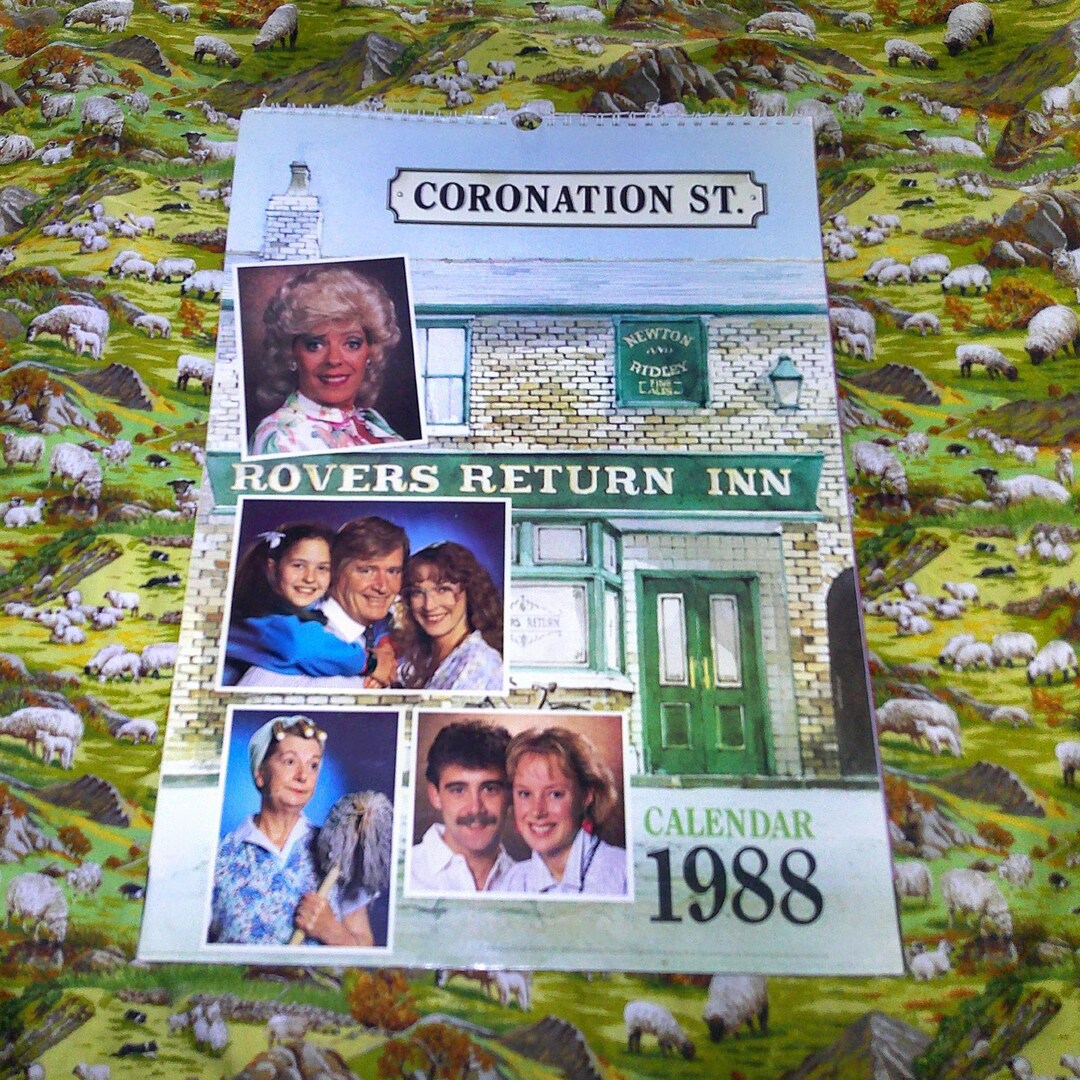 Super Rare Official Coronation Street 1988 Calendar TV Memorabilia ...