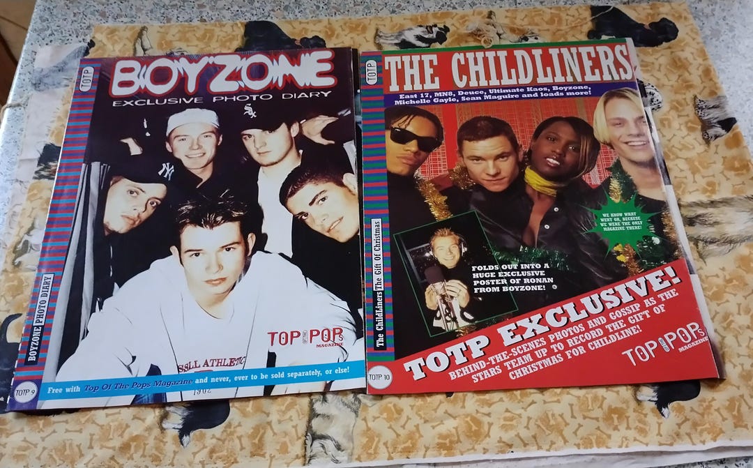 Boyzone Top of the Pops Poster Magazine Exclusive Photo Diary & the ...