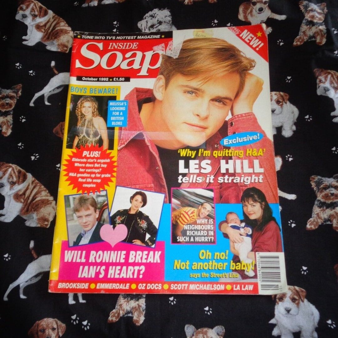 Rare Issue Inside Soap Magazine Vintage Issue October 1992 Collectable ...