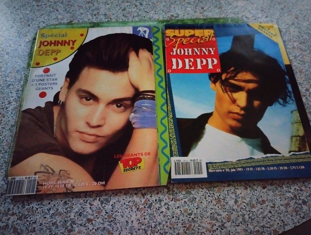 Rare Johnny Depp Poster Magazine Folds Into Giant Poster Film ...