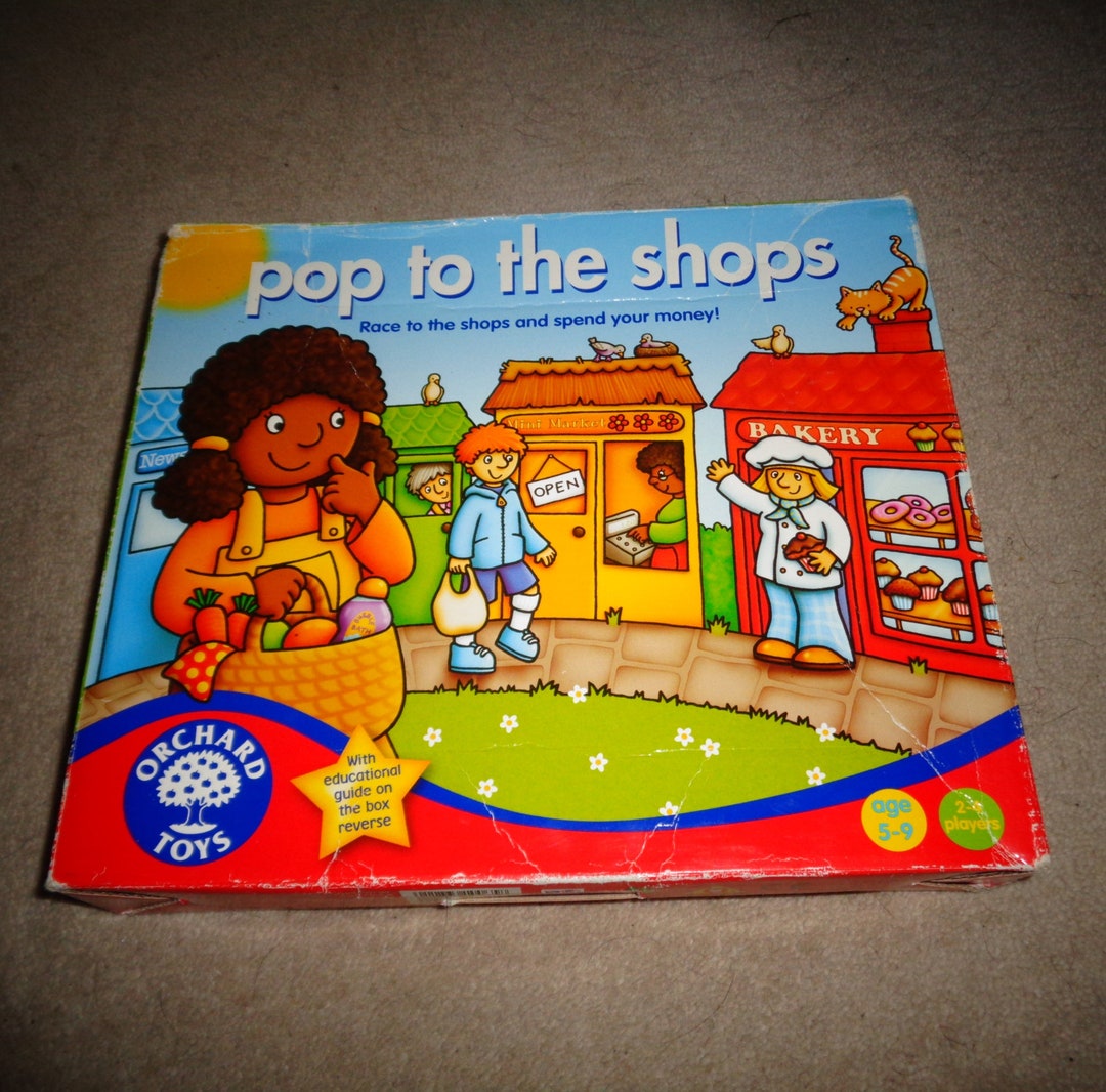 Pop to the Shops Orchard Toys Fun Learning Race to the Shops and Spend Your Money Inc. Jigged Game Board Shopping Bag Boards Play Money Etsy UK