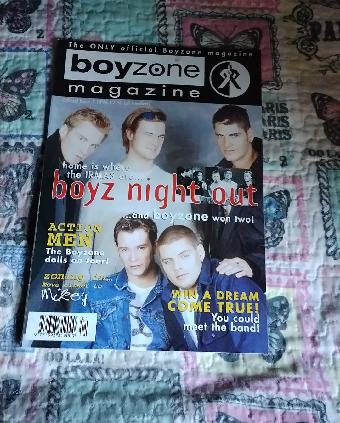 Boyzone Official UK Magazine Issue 1 1996 Early Issue Large Poster and ...