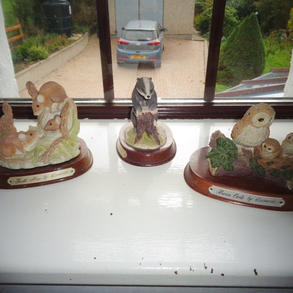 Porcelain Wildlife Figurine - Etsy