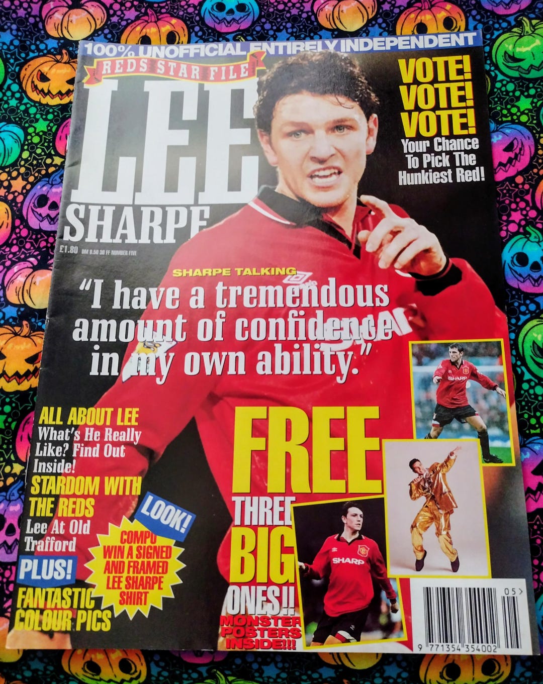 Rare Reds Star File Lee Manchester United Lee Sharpe Magazine 5th Issue ...