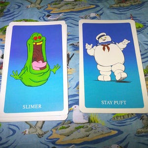 Rare the Real Ghostbusters Card Game Waddingtons Jumbo Playing Cards TV ...