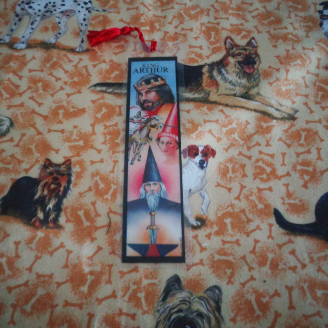 King Arthur Laminated & Toggle Bookmark Collectable Vintage Colourful ...
