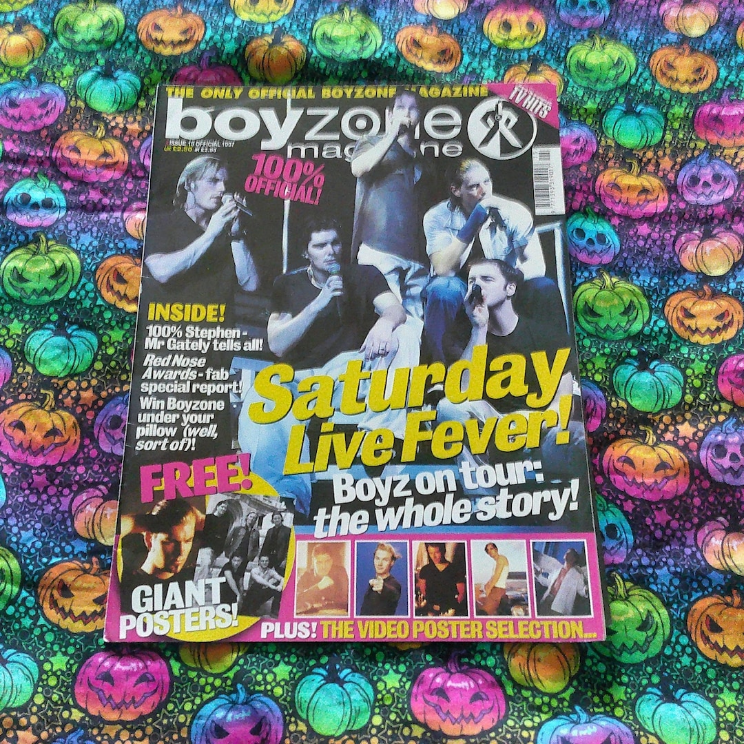 Boyzone Official UK Magazine Issue 15 1997 Large Double Sided Poster ...