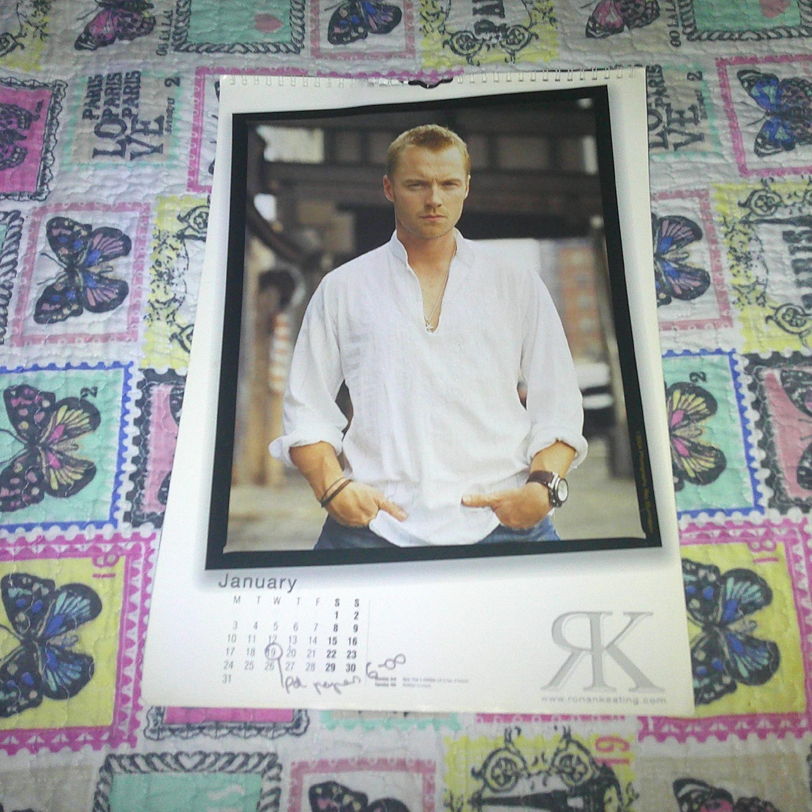 Ronan Keating 2005 Official Calendar Music Memorabilia Collectable ...