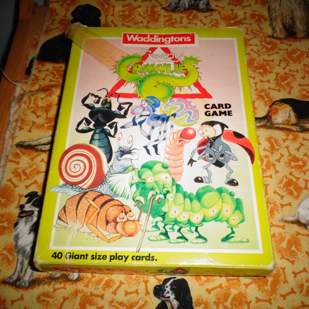Creepy Crawlies Card Game Waddingtons Giant Playing Cards Memorabilia ...