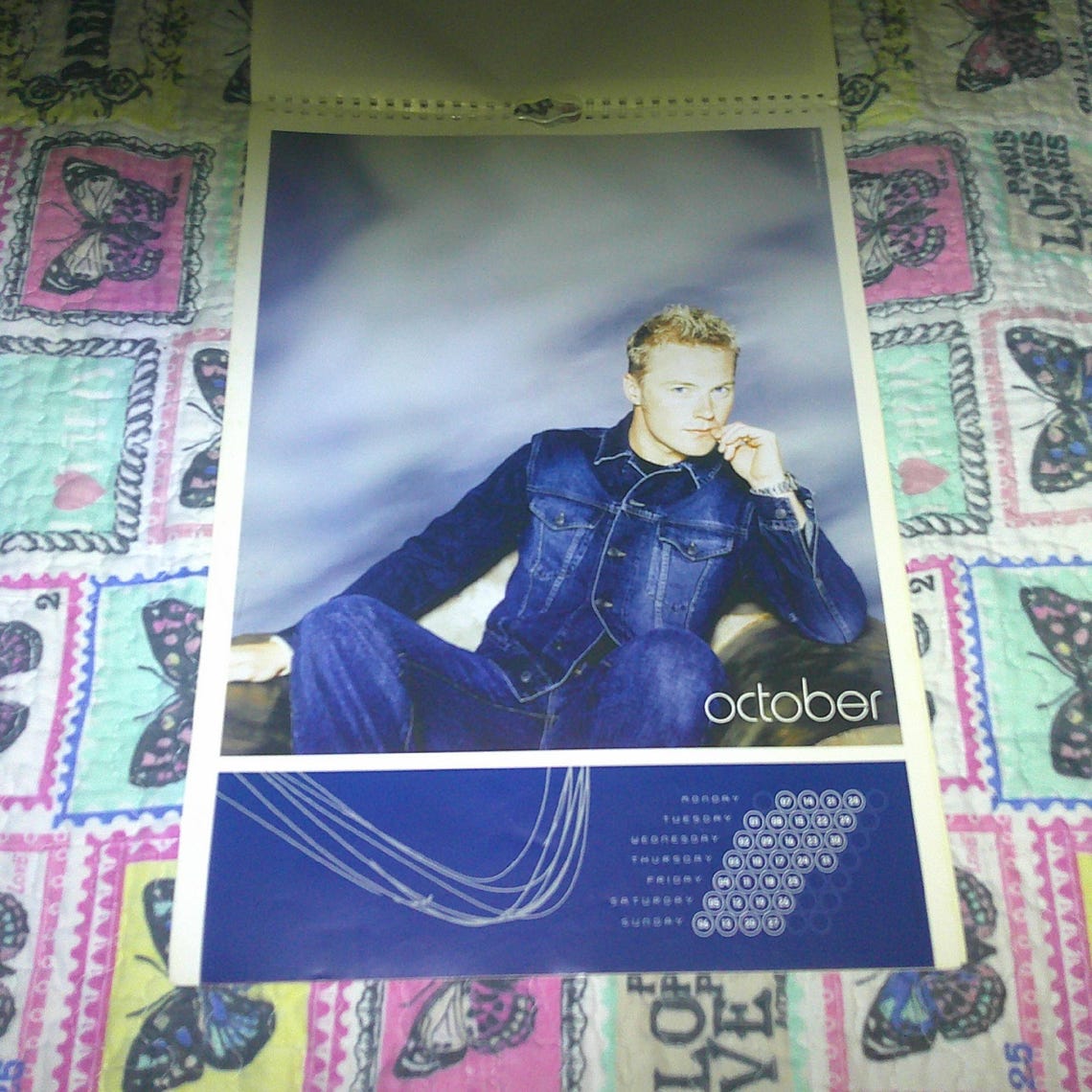 Ronan Keating 2002 Official Calendar Music Memorabilia Collectable ...