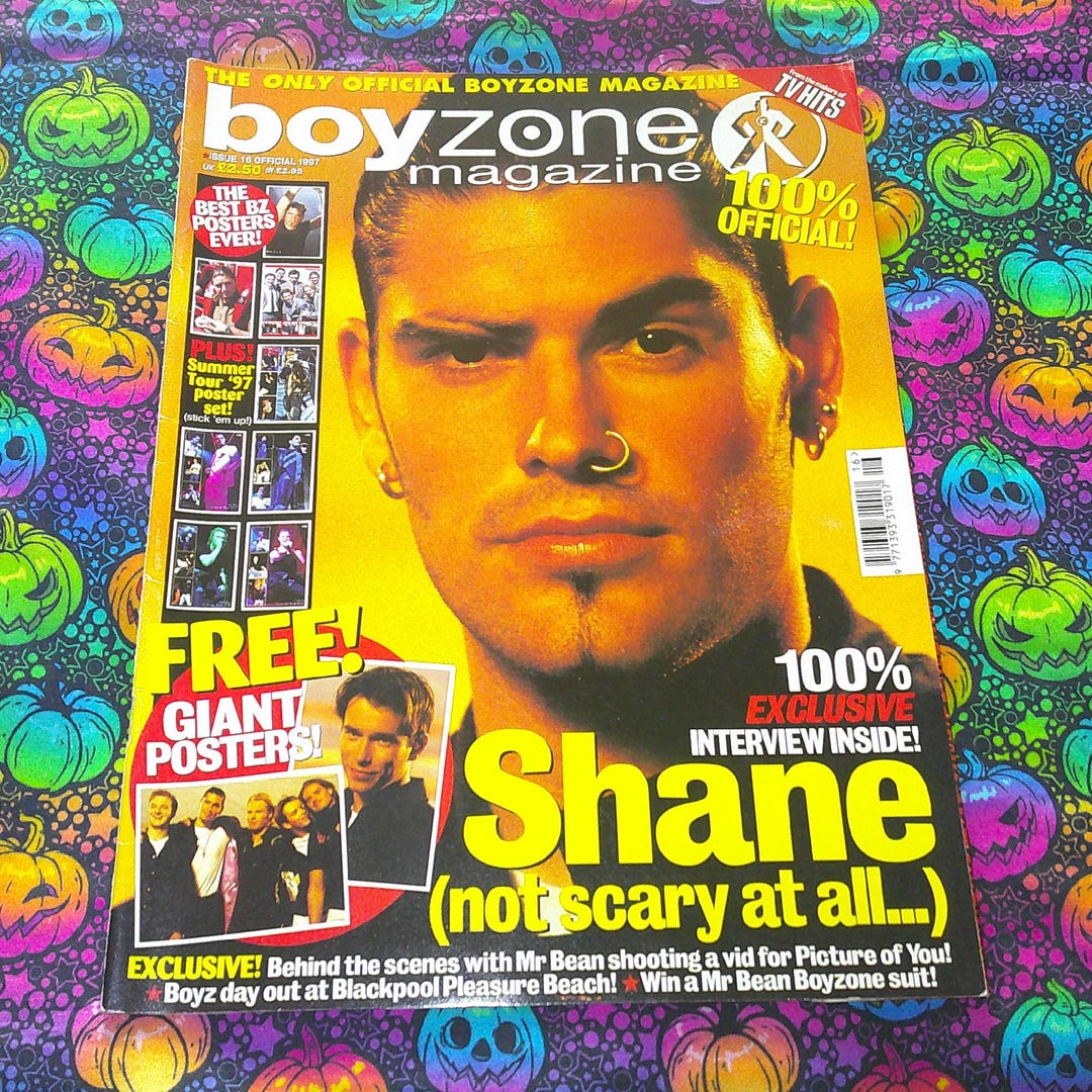 Boyzone Official UK Magazine Issue 16 Summer Tour 97 Centrefold Large ...
