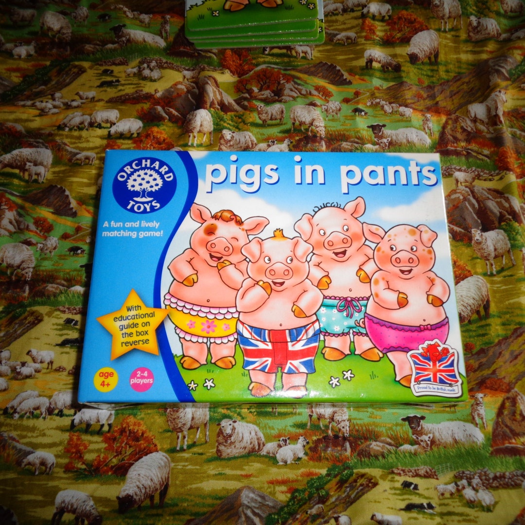 Pigs in Pants Orchard Toys A Fun and Lively Matching Game 4 Pig Boards ...