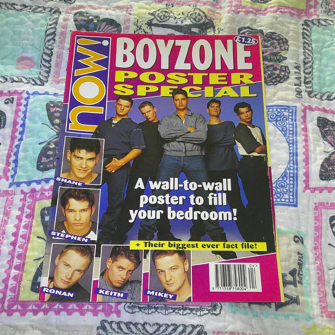 Super Rare Boyzone Now Magazine Poster Special Poster Mag Folds Out ...