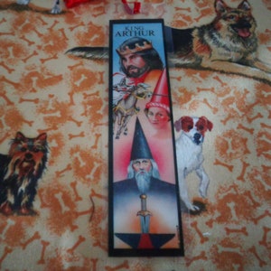 King Arthur Laminated & Toggle Bookmark Collectable Vintage Colourful ...