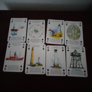 Rare the Famous Lighthouses of the World Playing Cards From Heritage ...