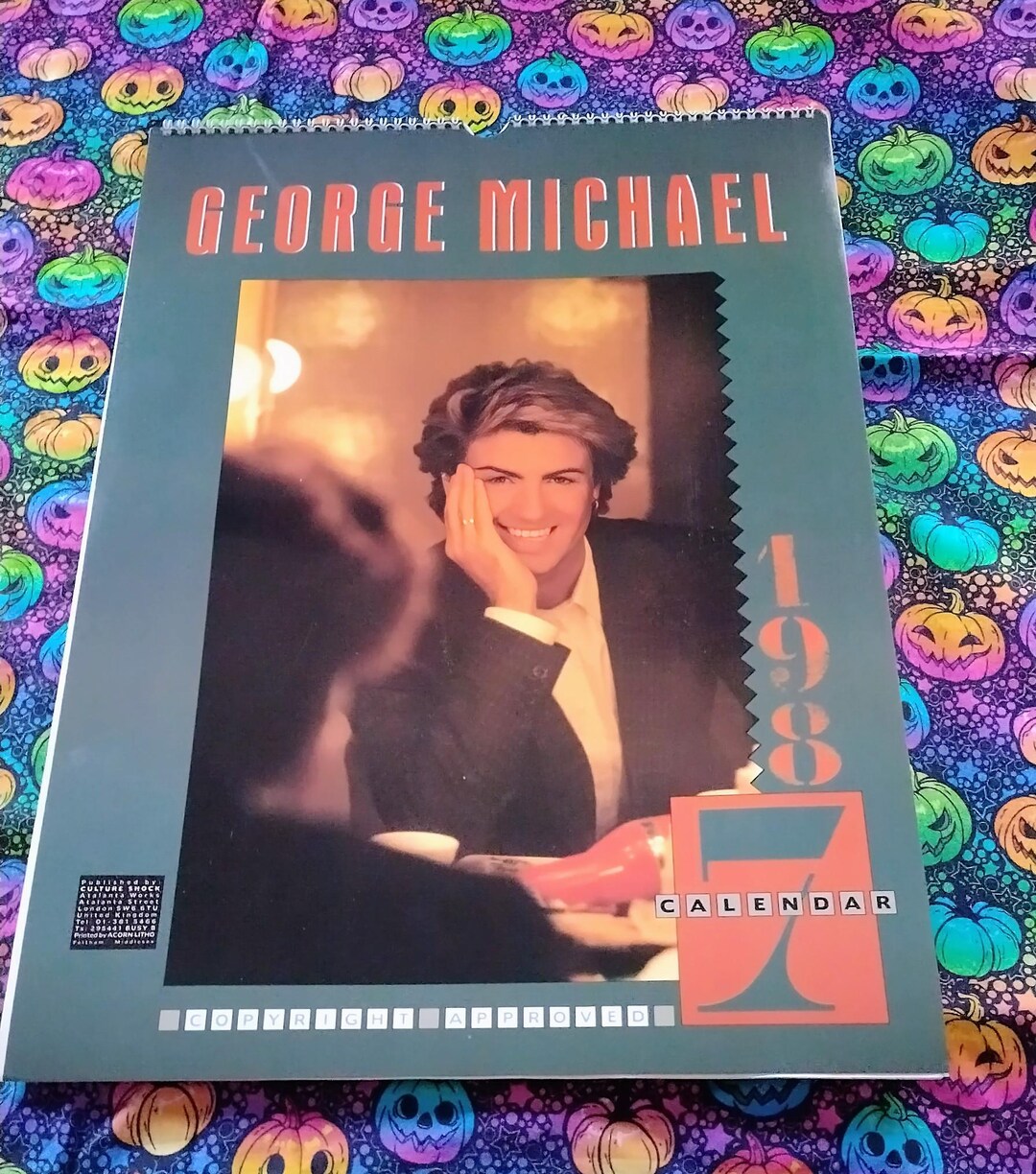 George Michael Rare Culture Shock 1987/2026 Copyright Approved Calendar ...