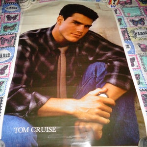 Tom Cruise Huge Stunning Poster Vintage Collectable American Actor ...