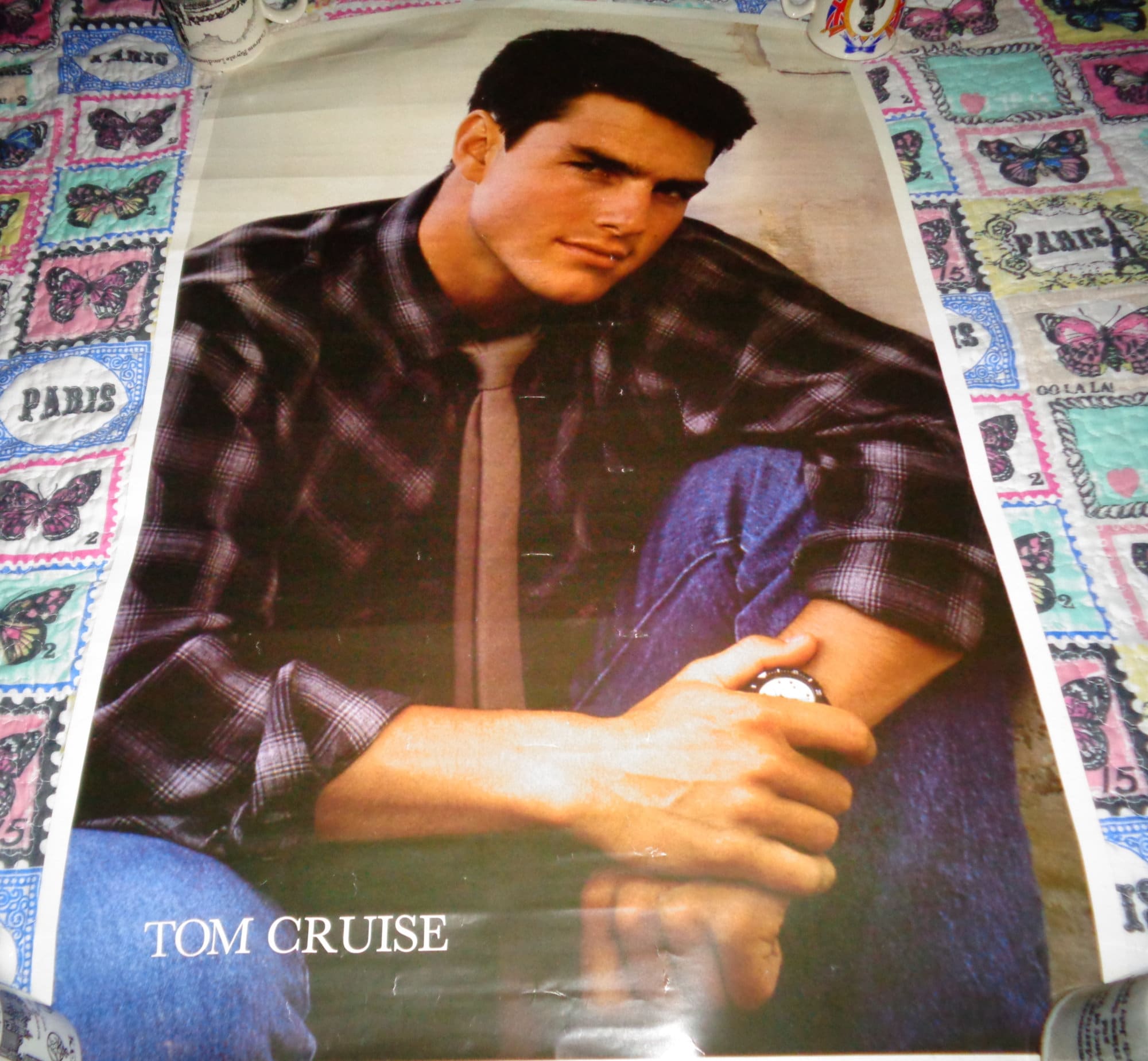 Tom Cruise Huge Stunning Poster Vintage Collectable American - Etsy UK