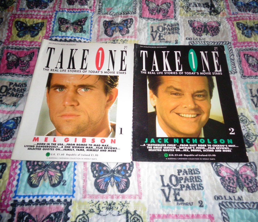 Rare Jack Nicholson or Mel Gibson Take One First & Second Issue ...