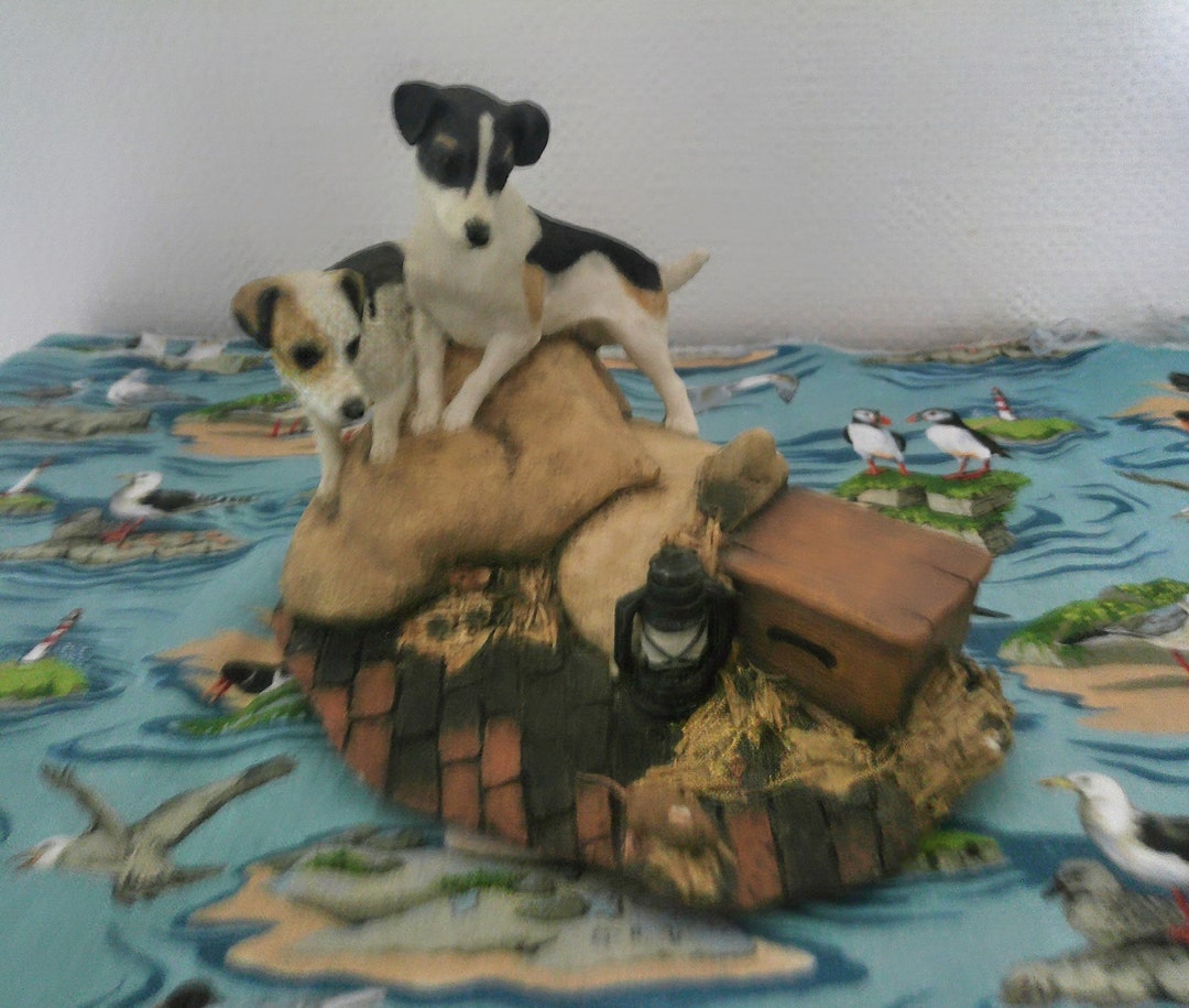 Rare Jack Russells and Mouse on Sand Bags Jack Russell Pair Searching ...
