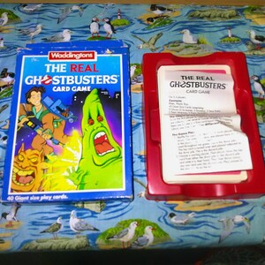 Rare the Real Ghostbusters Card Game Waddingtons Jumbo Playing Cards TV ...
