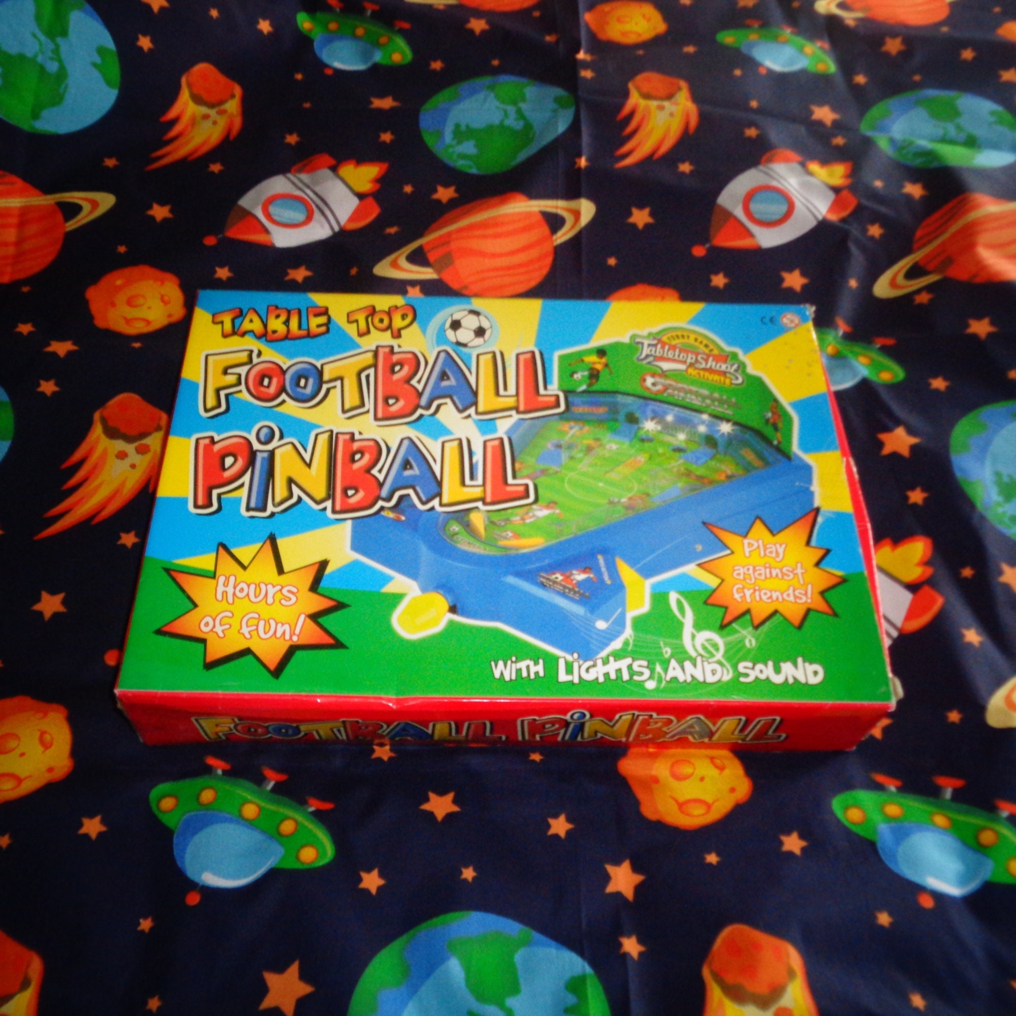 Tabletop Football Pinball With Lights and Sound Memorabilia Collectable ...