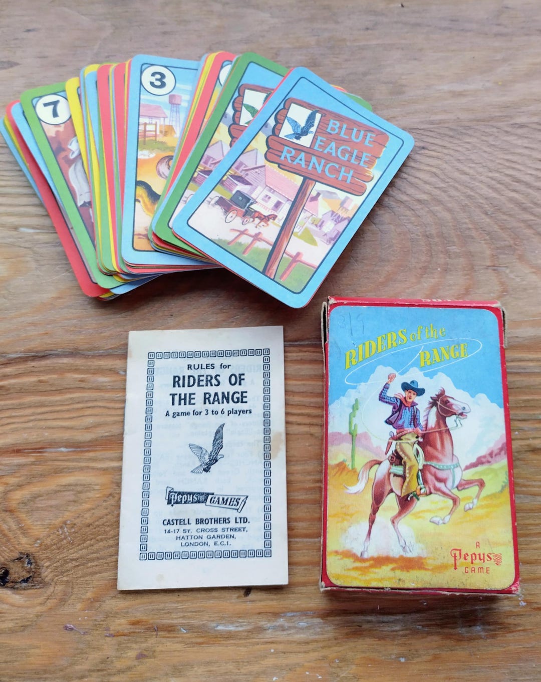 Rare Riders of the Range Card Game Playing Cards A Pepys Game ...