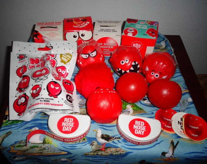 Collection of Red Noses Red Nose Day Comic Relief Collectable Vintage ...