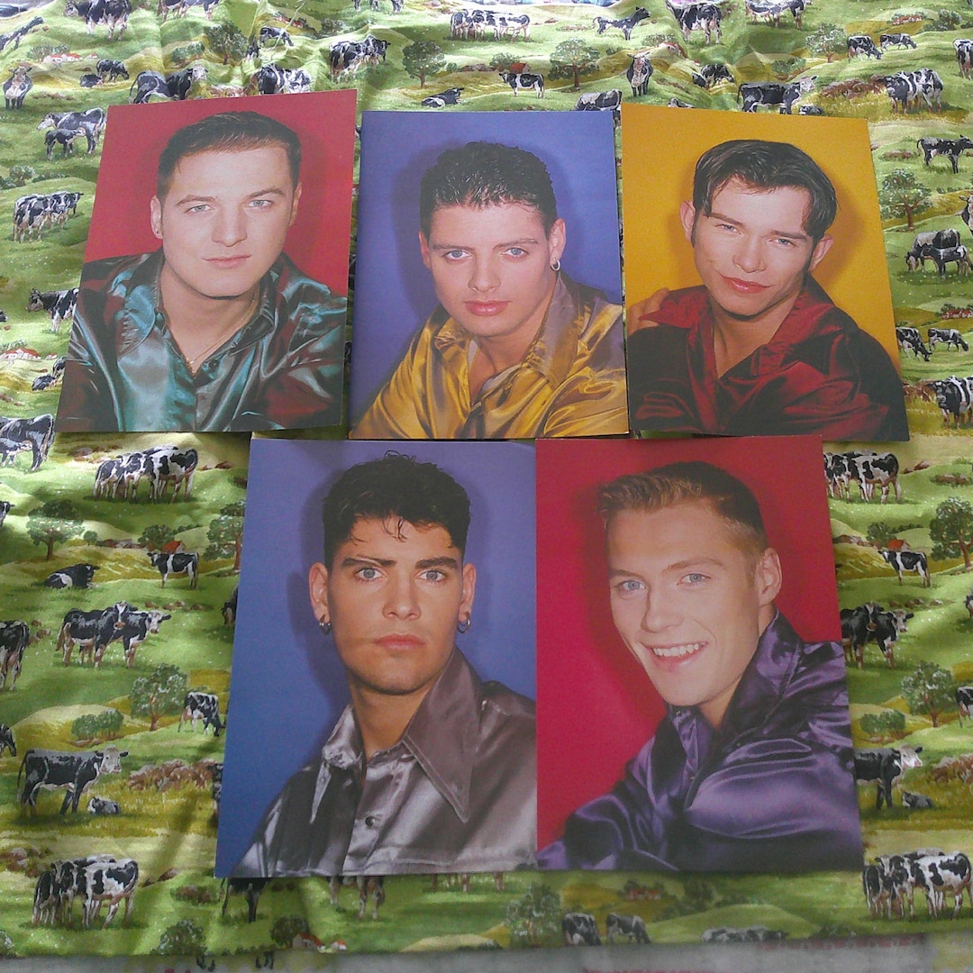 Official Boyzone Fan Club Colour Prints Set of Five Music Memorabilia ...