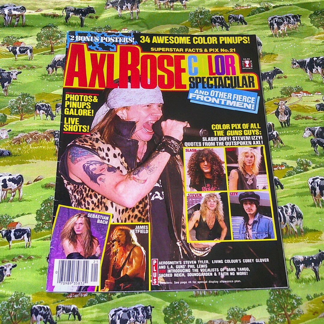 Rare Guns N' Roses Axl Rose Colour Spectacular and Other Fierce ...