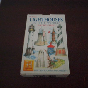 Rare the Famous Lighthouses of the World Playing Cards From Heritage ...
