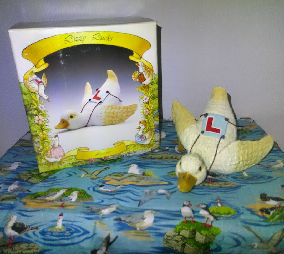 Rare Delightful Unique 'dizzy Ducks' Series 'learner' Duck Figurine the ...