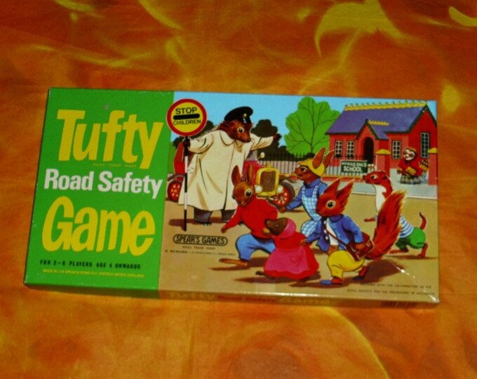 Tufty Road Safety Vintage Spear's Games Board Game Children's ...