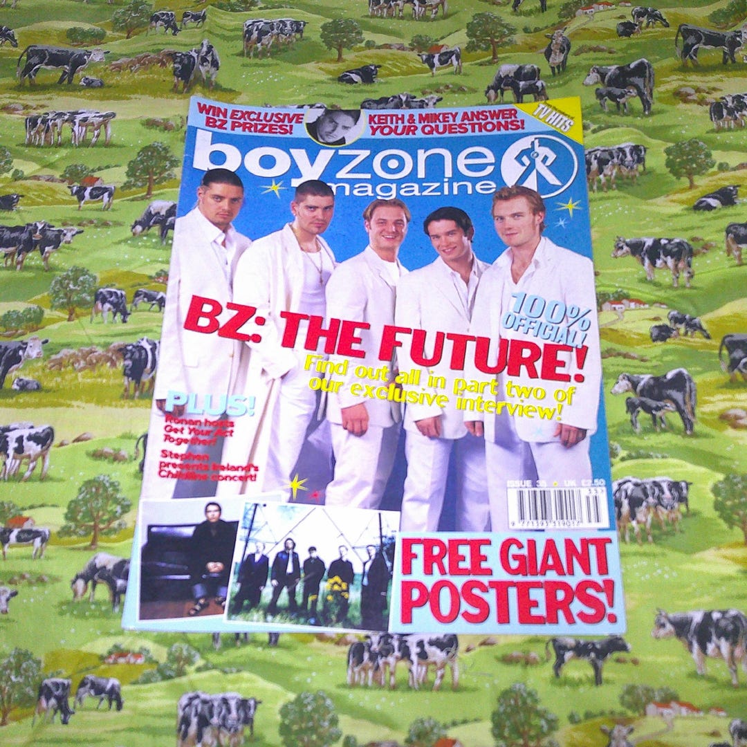 Boyzone Official UK Magazine Issue 35 Solo Centrefolds Plus Extra and ...