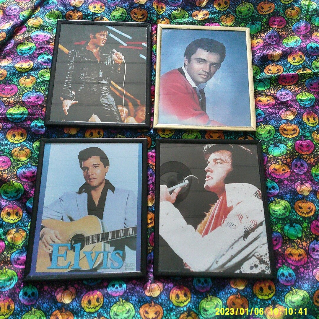 Elvis Presley Framed Photo Set of Four Music Memorabilia American Actor ...