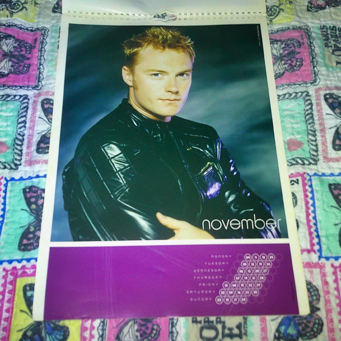 Ronan Keating 2002 Official Calendar Music Memorabilia Collectable ...