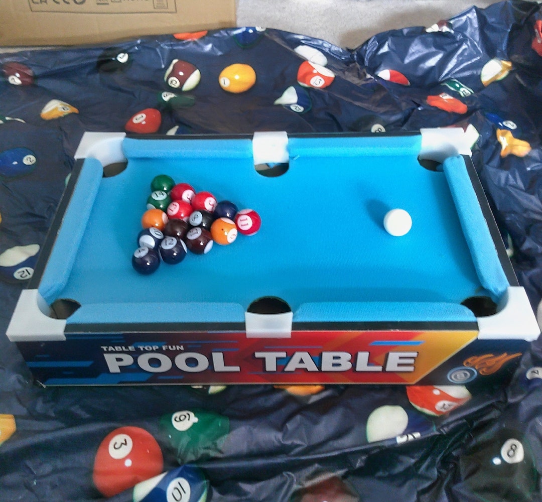 Rare Mini Table Top Light up Pool Table LED Function Sport Memorabilia ...