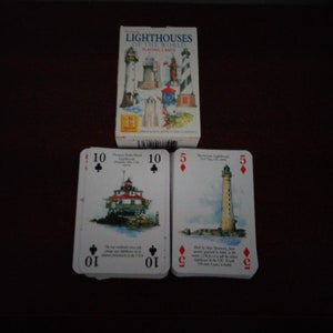 Rare the Famous Lighthouses of the World Playing Cards From Heritage ...