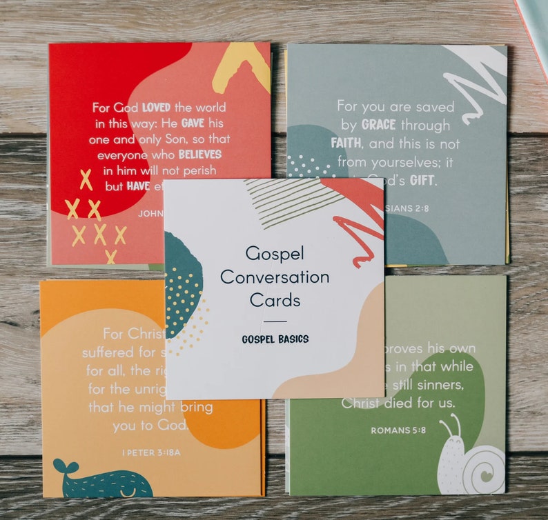 Gospel Conversation Cards Gospel Basics - Etsy