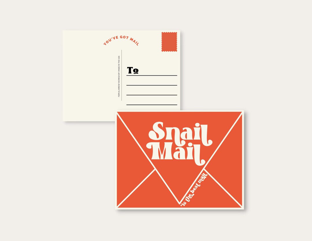 Snail Mail Post Card Set - Etsy