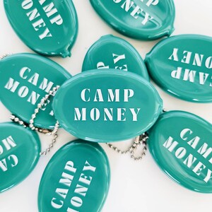 Camp Money Retro Vintage Rubber Coin Pouch Keychain - Etsy